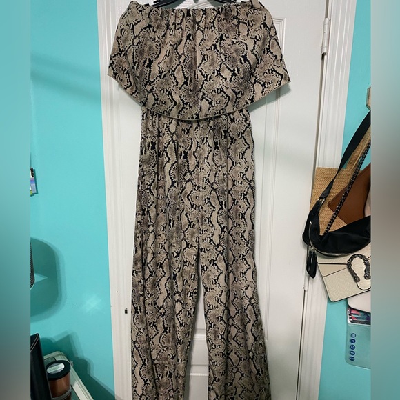 Tyche | Pants & Jumpsuits | Snake Skin Jumpsuit | Poshmark